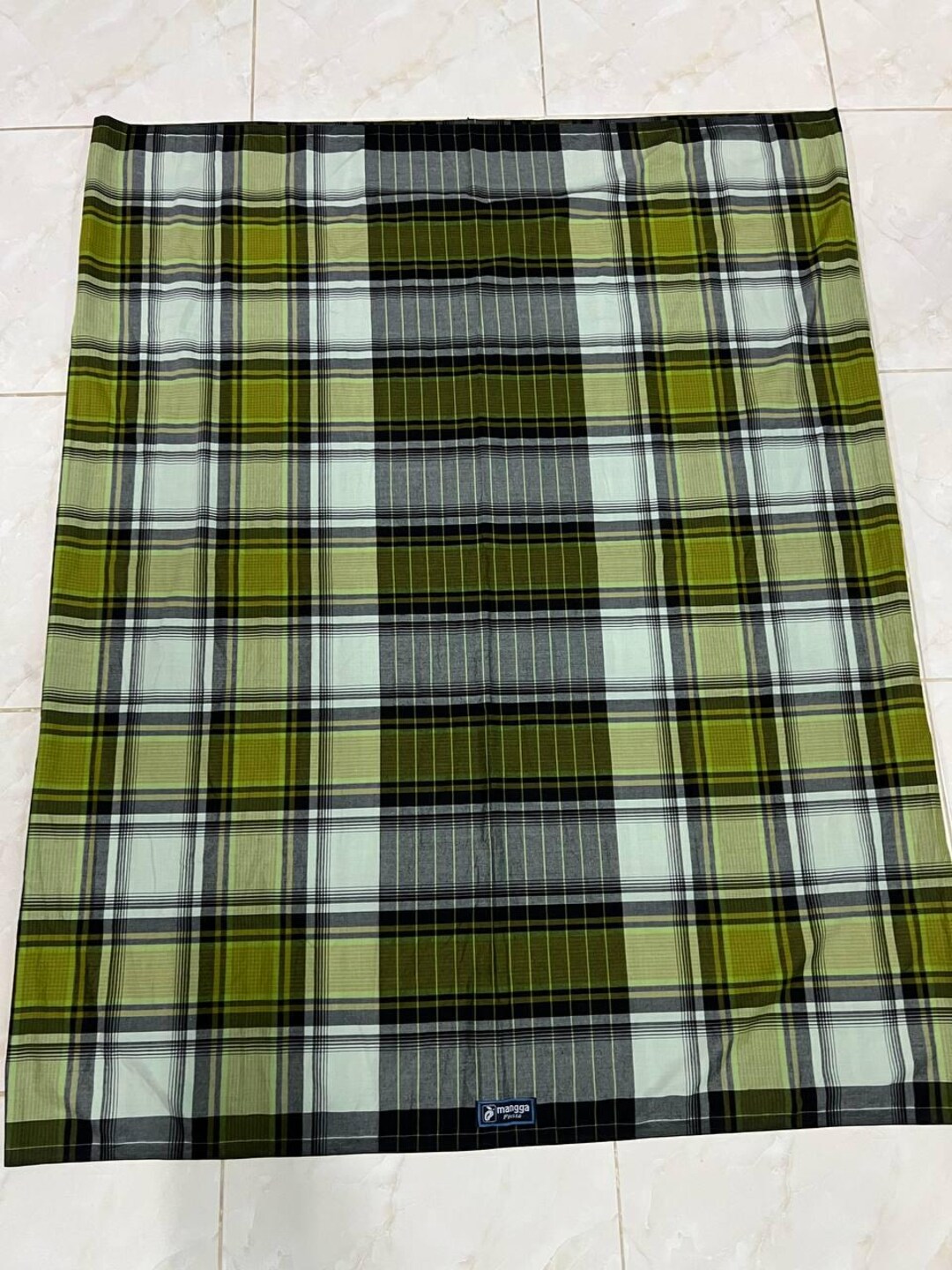 Sarong Mangga Fiesta Lime Green Men's LARGE Lungi Dhoti Wrap for Muslim ...