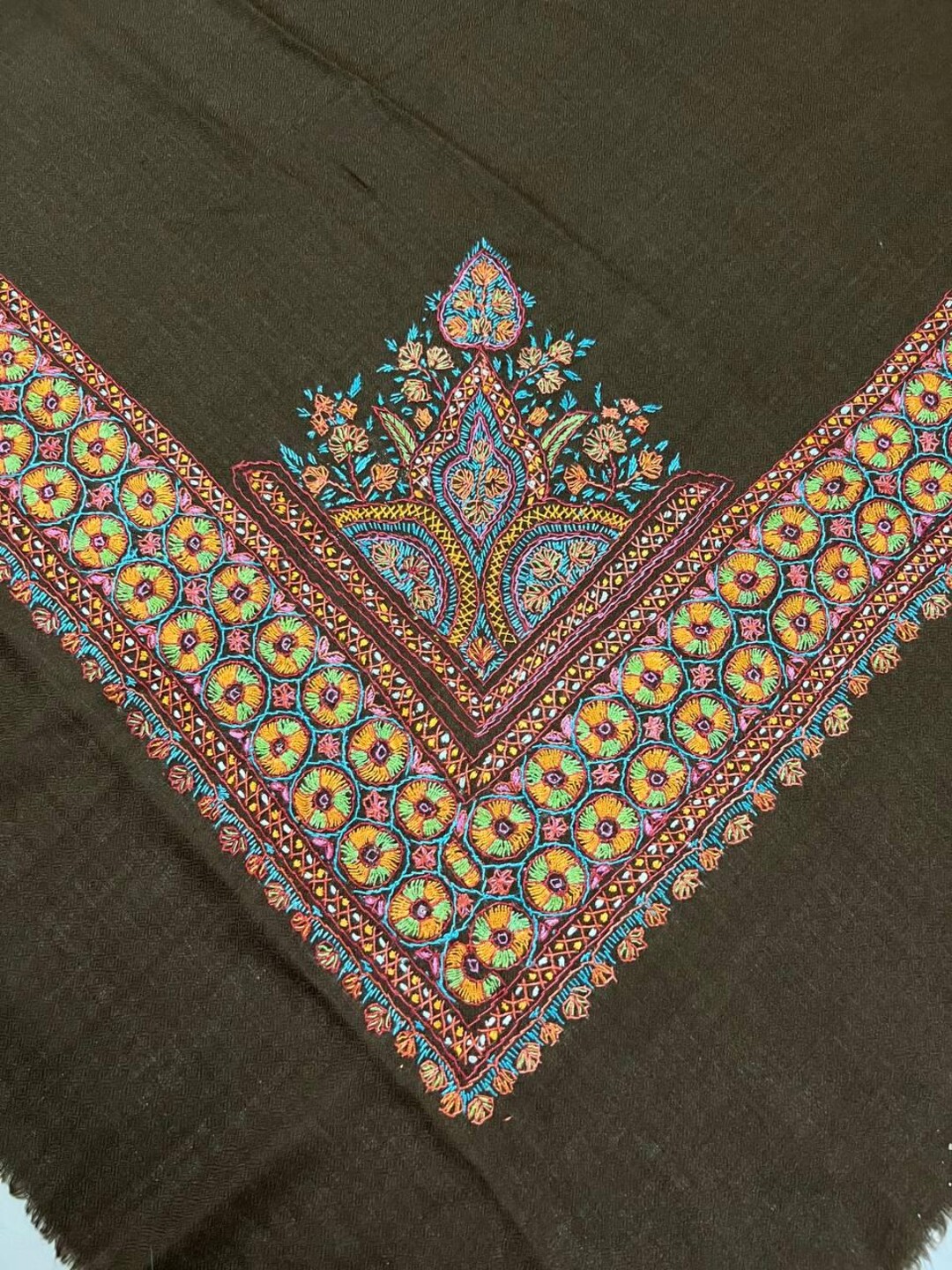 Yemeni Shemagh Dark Brown Premium Material for Muslim Scarf Saudi ...