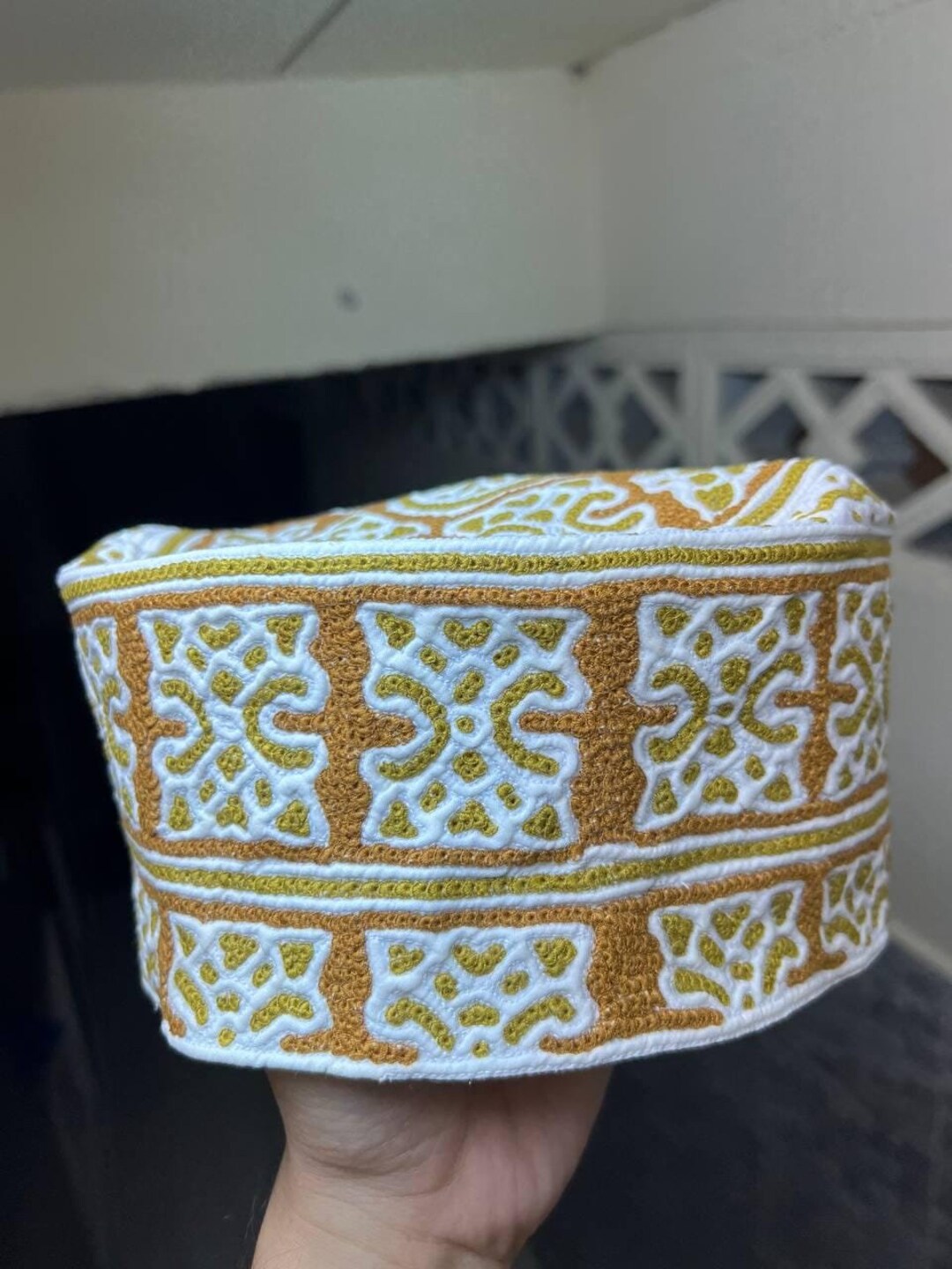 Omani Cap Size23 Muslim Men's Kufi Turkish Prayer Hat - Etsy