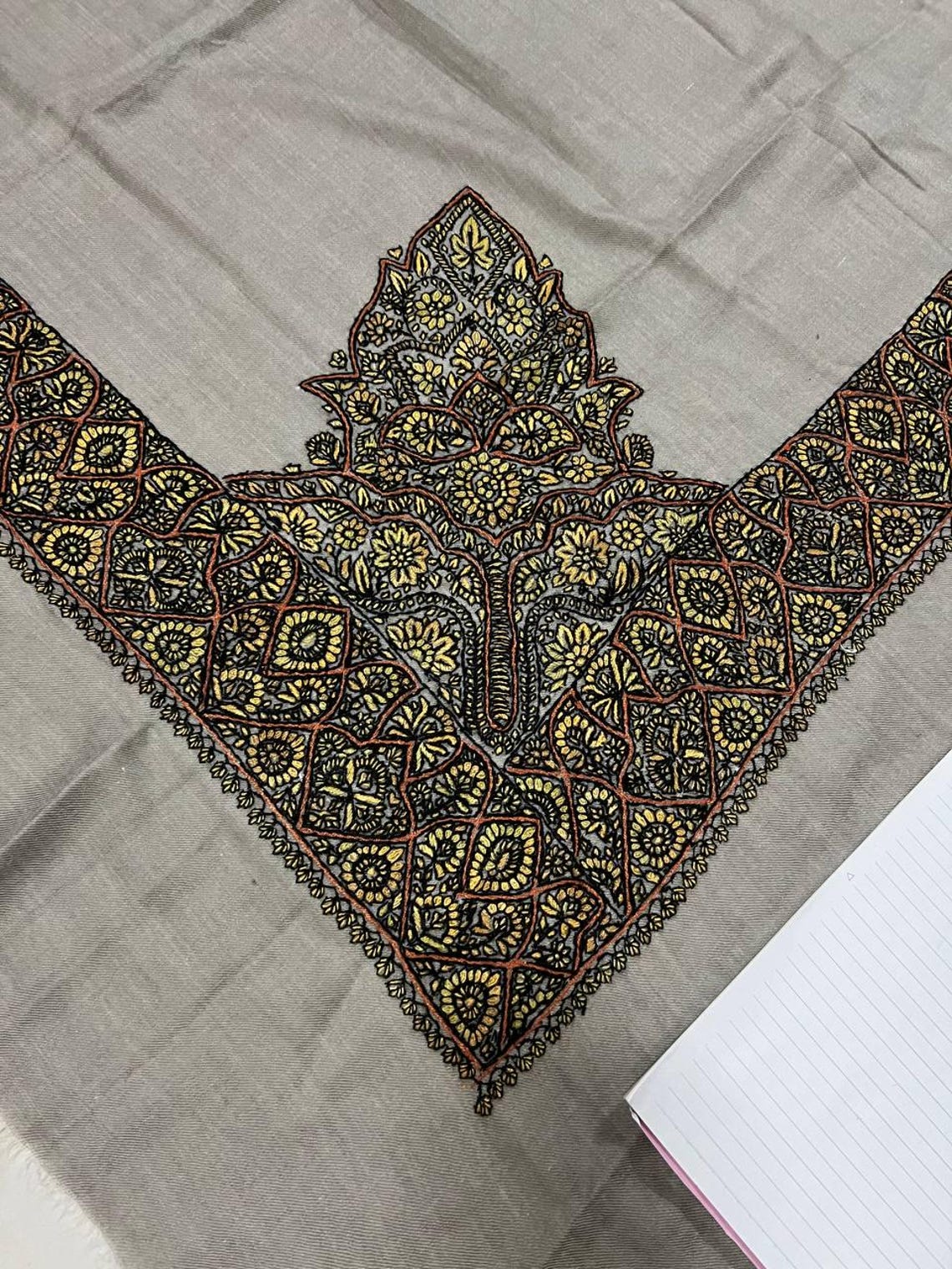 Large Embroidery Shemagh Kashmiri Turban Bedouin Desert Keffiyeh Yemeni ...