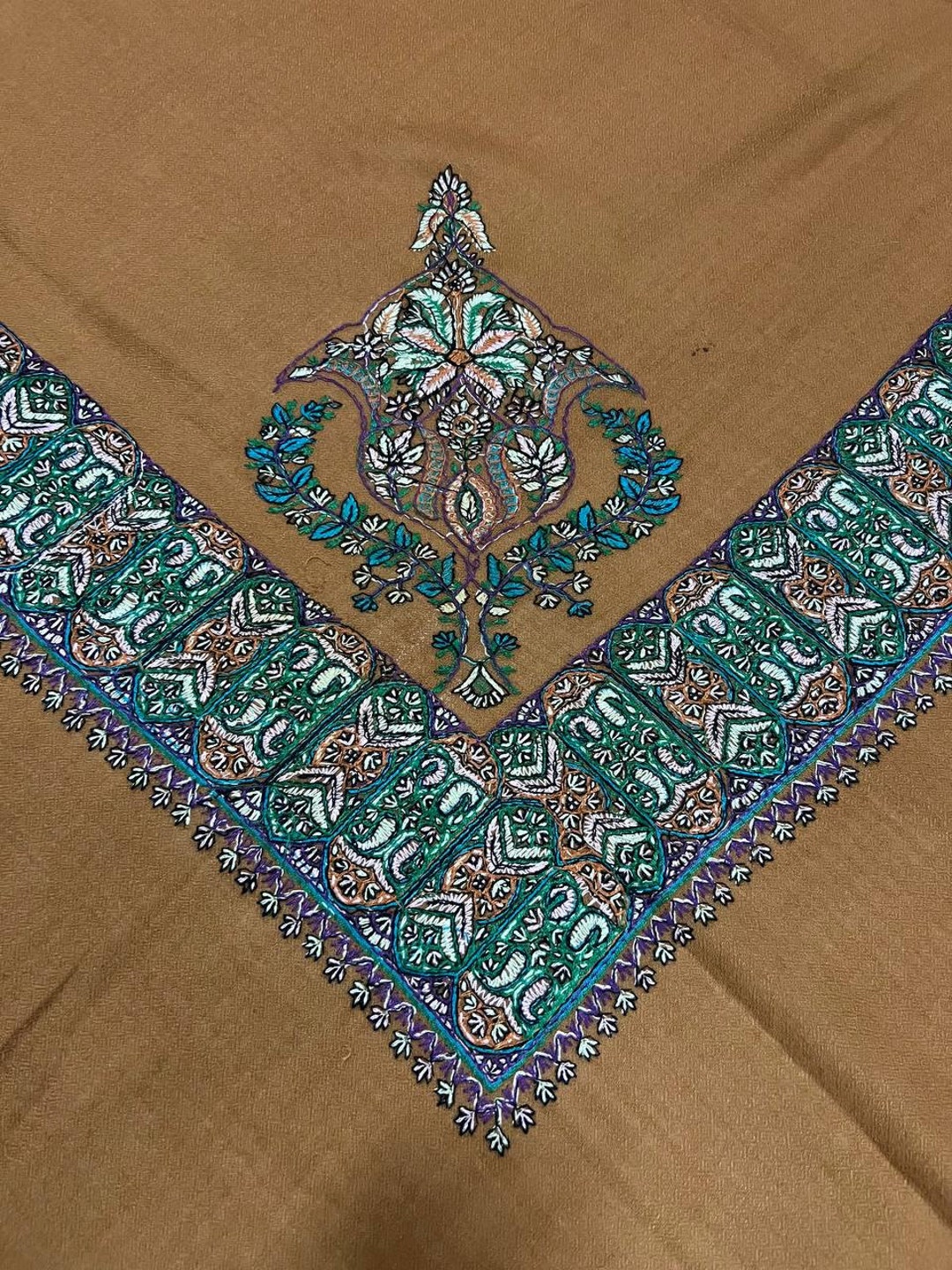 TURBAN Muslim Omani Masar Shawl Detailed Embroidery Islamic Saudi Eid ...