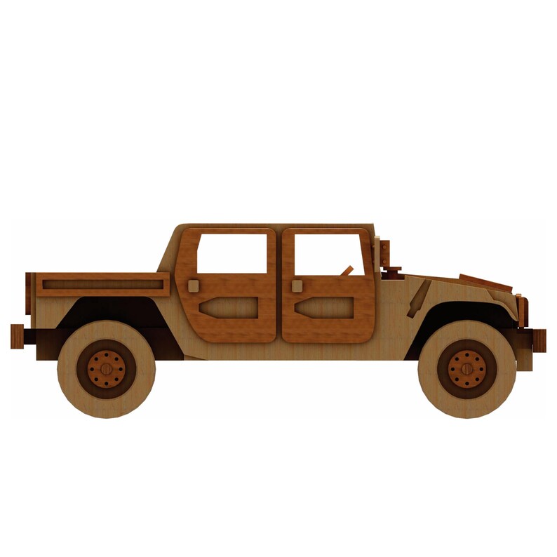 Plans and Templates, Wooden Toy Humvee War Truck - Digital Pattern ...