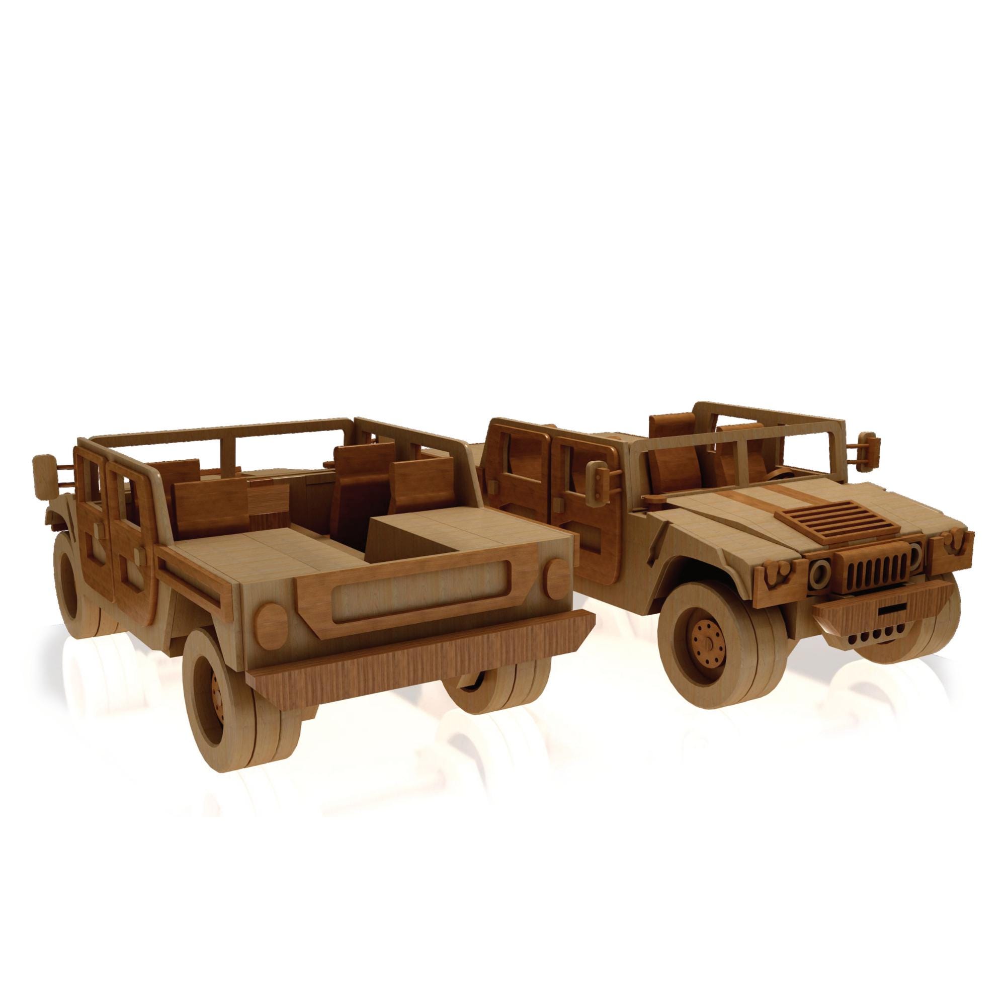 Plans and Templates, Wooden Toy Humvee War Truck - Digital Pattern ...
