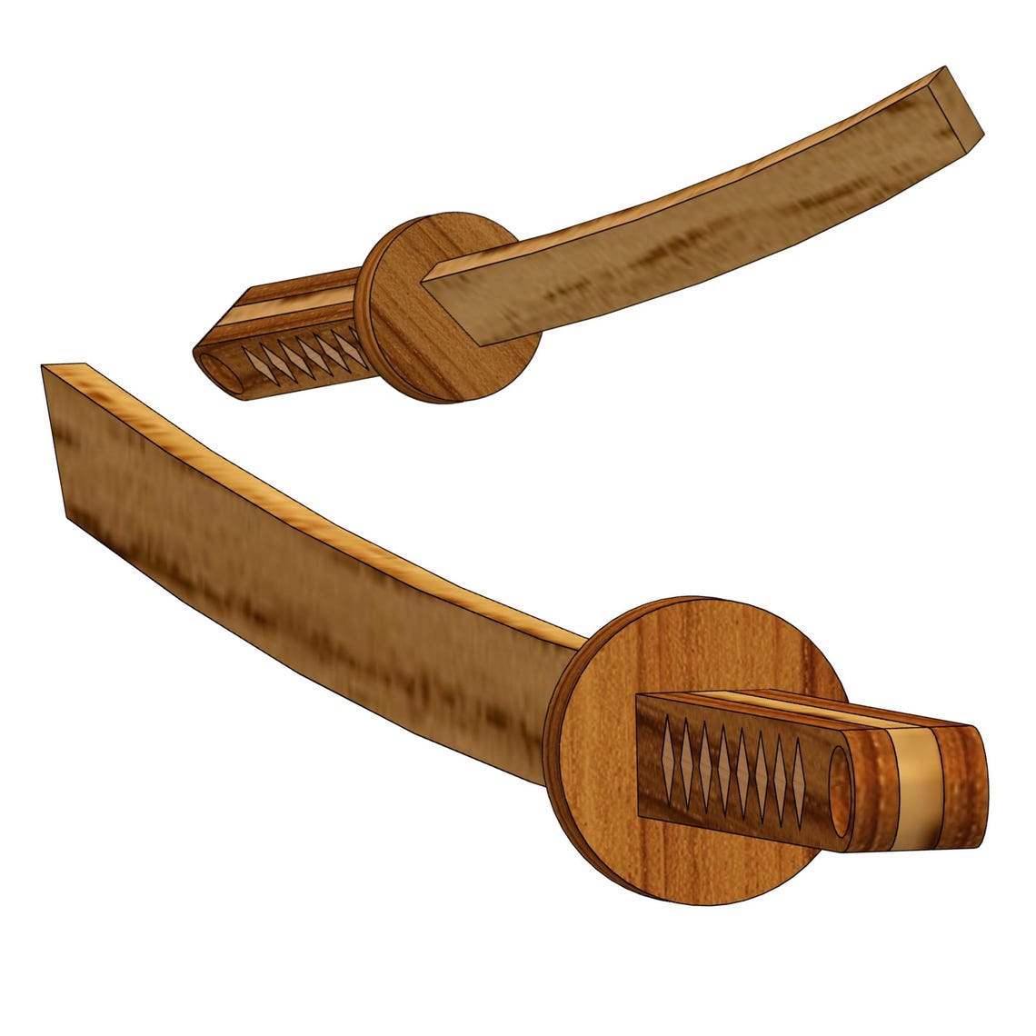 Plans and Templates, Wooden Toy KATANA Sword, Instant PDF Download - Etsy