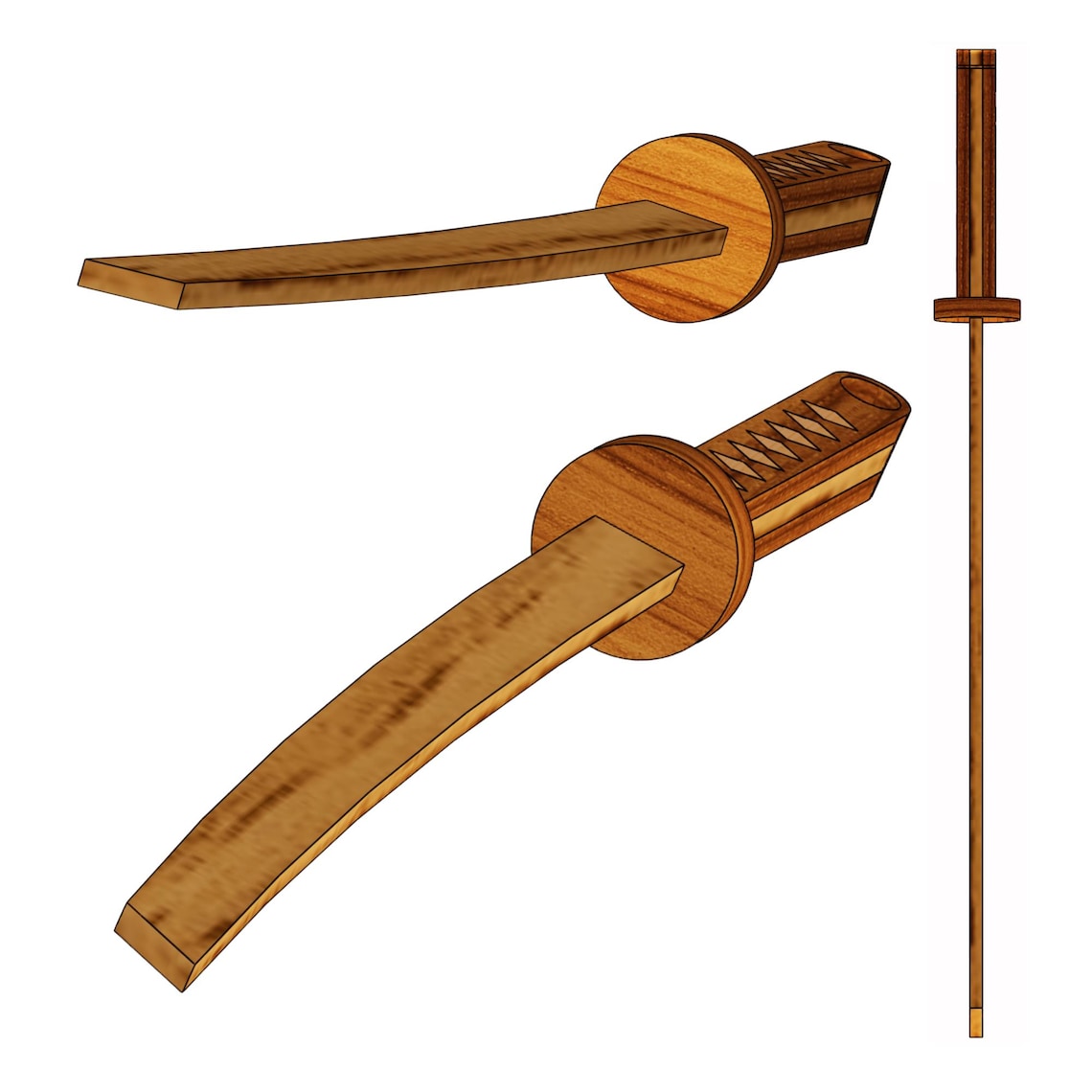 Plans and Templates, Wooden Toy KATANA Sword, Instant PDF Download - Etsy