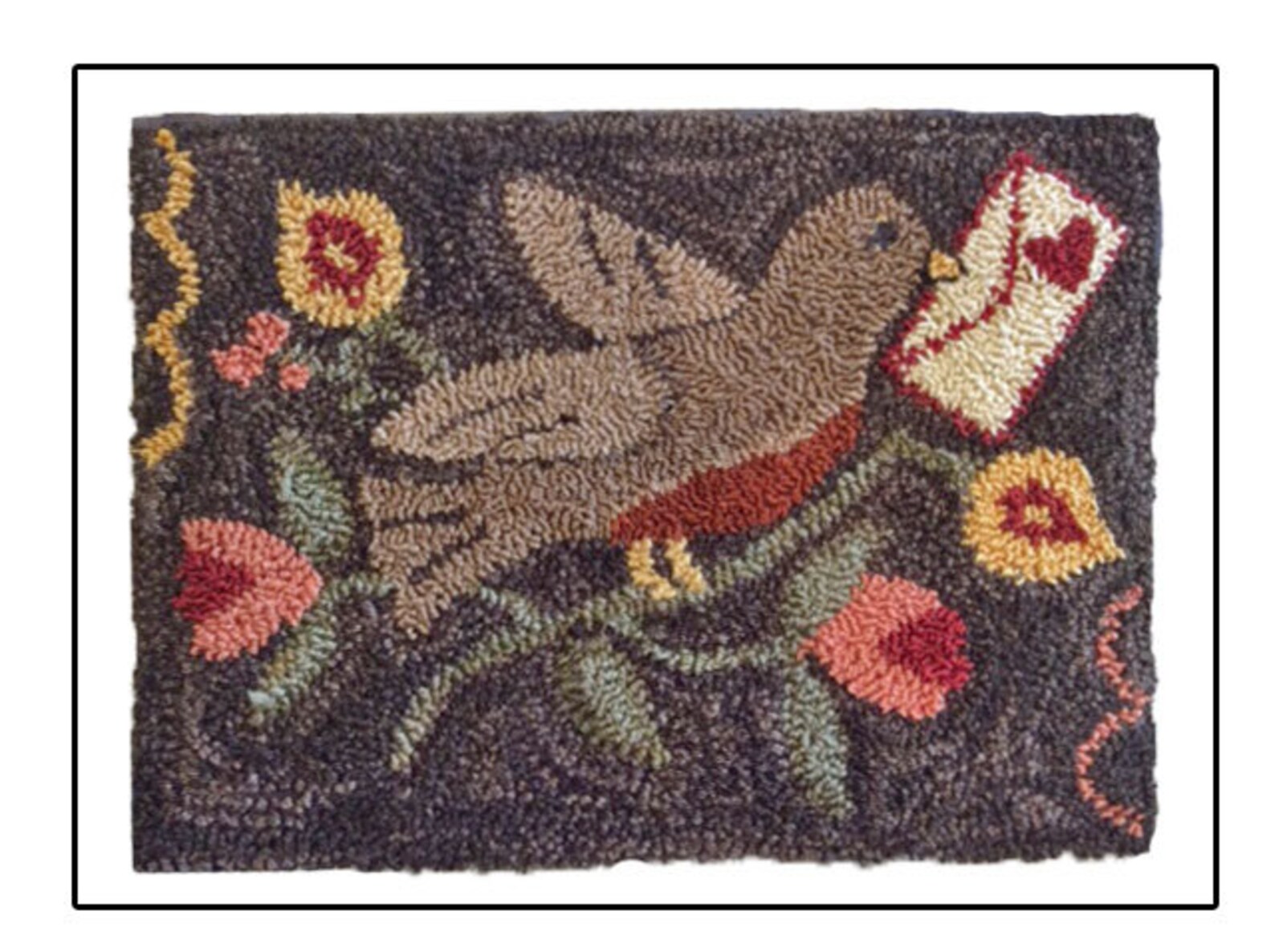 Needle Punch Pattern - Punch Needle Pattern - Hooked Rug Pattern Love's ...