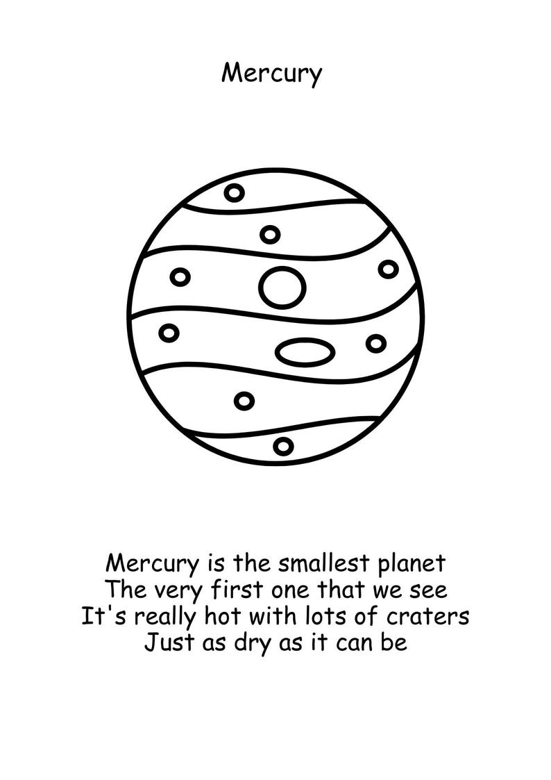 The Solar System Activity - Etsy