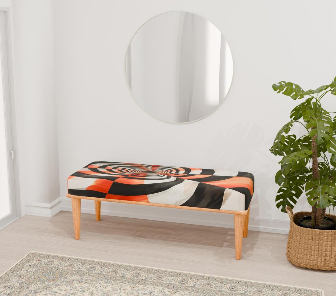 Boho Bench, Front Door Bench, Ottoman Bench, Utility Furniture ...