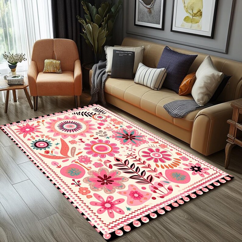 Preppy Rug, Blush Pink Rug, Doorways Rug, Timeless Runner Rug, Lovely ...