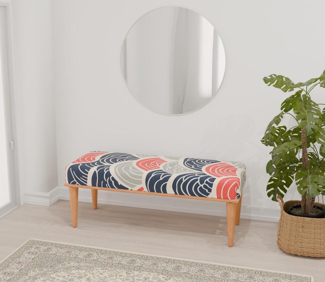 Abstract Bench, Ottoman Shoe Bench, Luxury Hall Bench, Handmade Bench ...