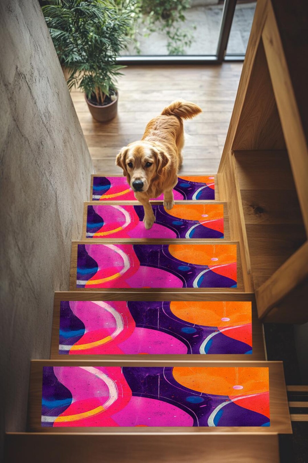 Modern Stair Steps, Luxurious Stair Rug, Steps Safety Rug, Washable ...
