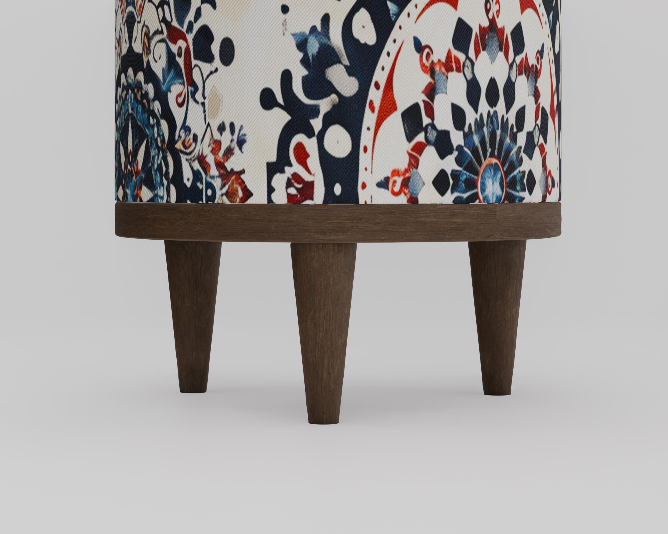 Gothic Footstool, Round Coffee Table, Custom Made Pouf, Laundry Room ...