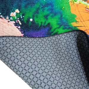 Colorful Paint Splash Rug, Abstract Artistic Bedroom Carpet, Modern ...