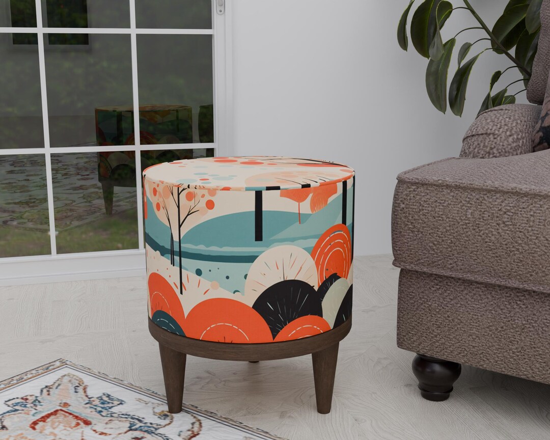 Pop Color Stool, Ottoman Pouf Stool, Bedroom Pouf, Make up Chair, Play ...