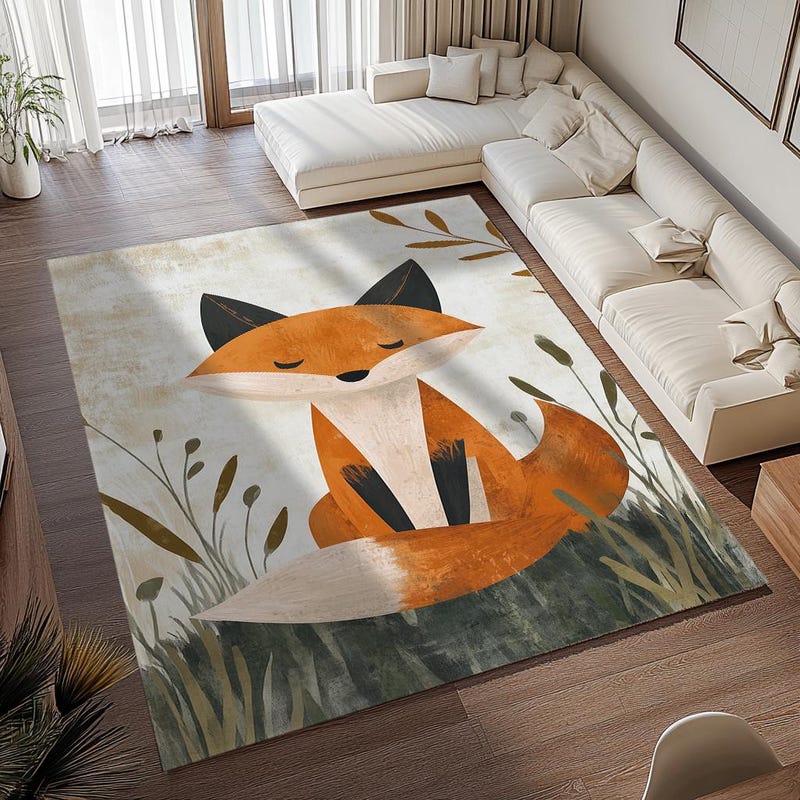 Animal Print Rug - Etsy