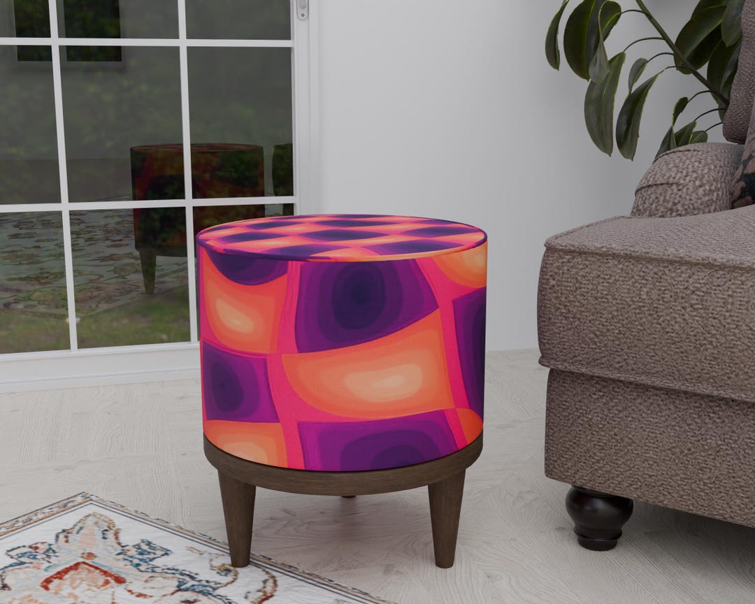 Neon Color Stool, Pinky Footrest, Girl Room Pouf, Foyer Footstool ...