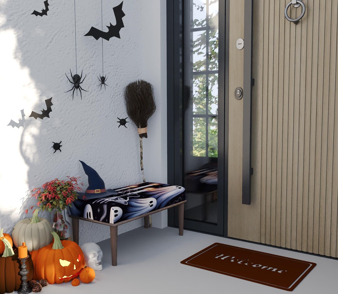 Bench With Ghosts, Moody Furniture, Soft Touch Stool, Entryway ...