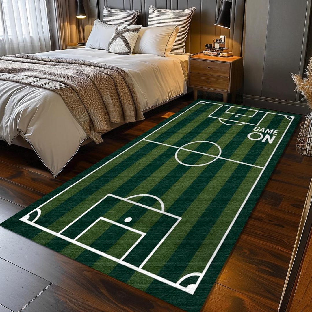 Soccer Field Rug, Floor Covering Rug, Large Rug, High Traffic Are Rug ...