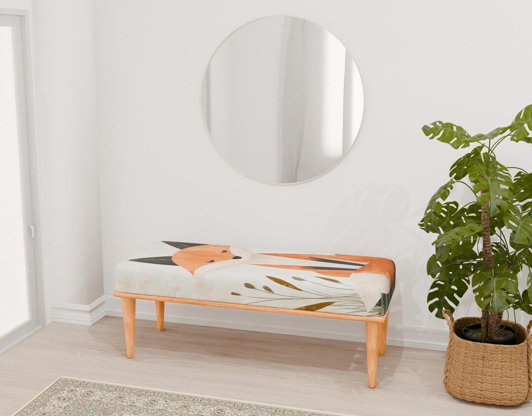 Modern Ottoman Bench, Wood Work Bench, Handmade Furniture, Elegant Bench, End of Bed Bench ...