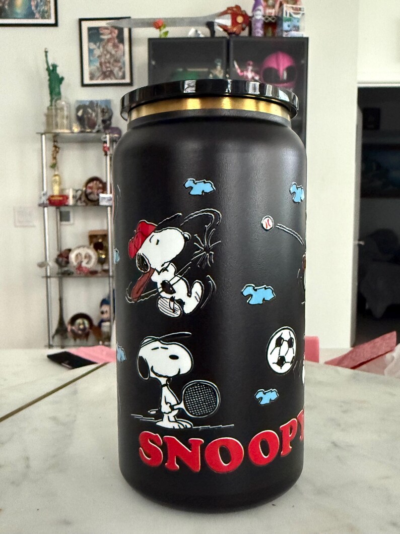 Snoopy Steel Insulated 16 Ounce Cup - Etsy