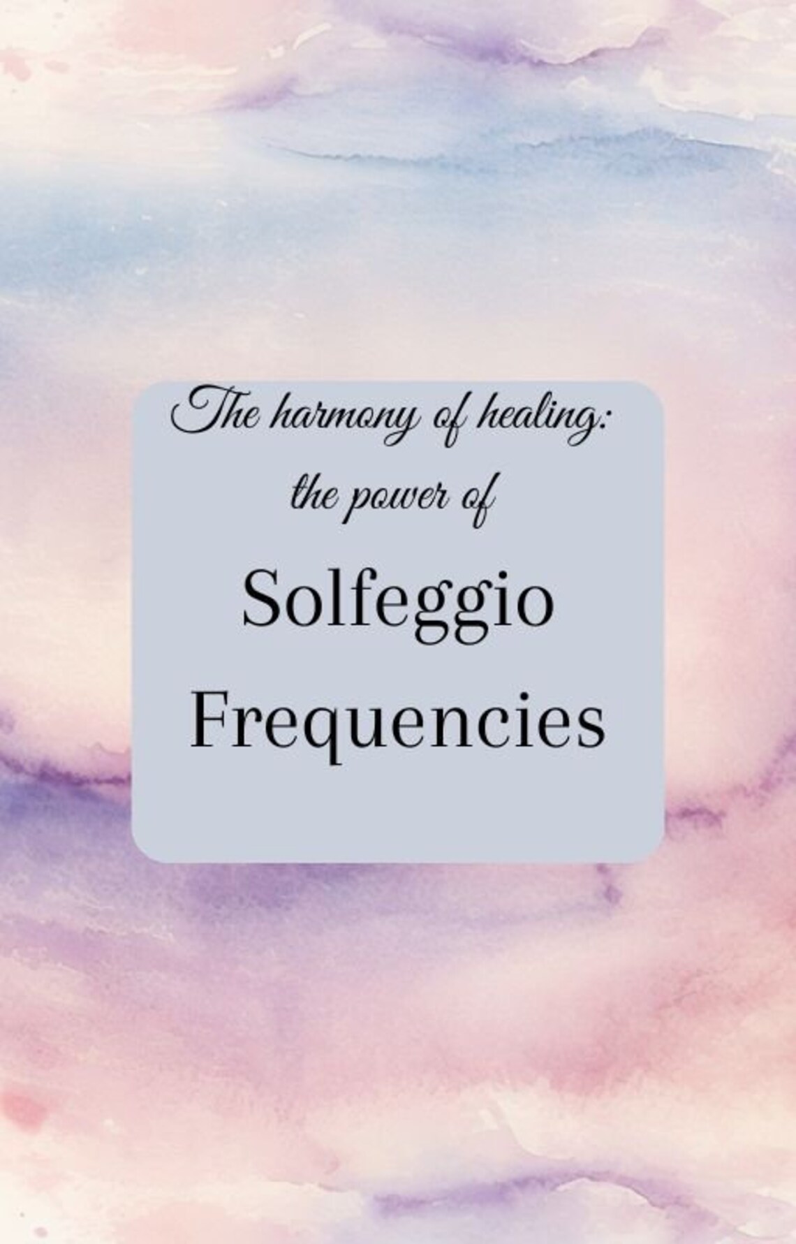 E-book, Solfeggio Frequencies, Healing, Sounds, Spirituality - Etsy