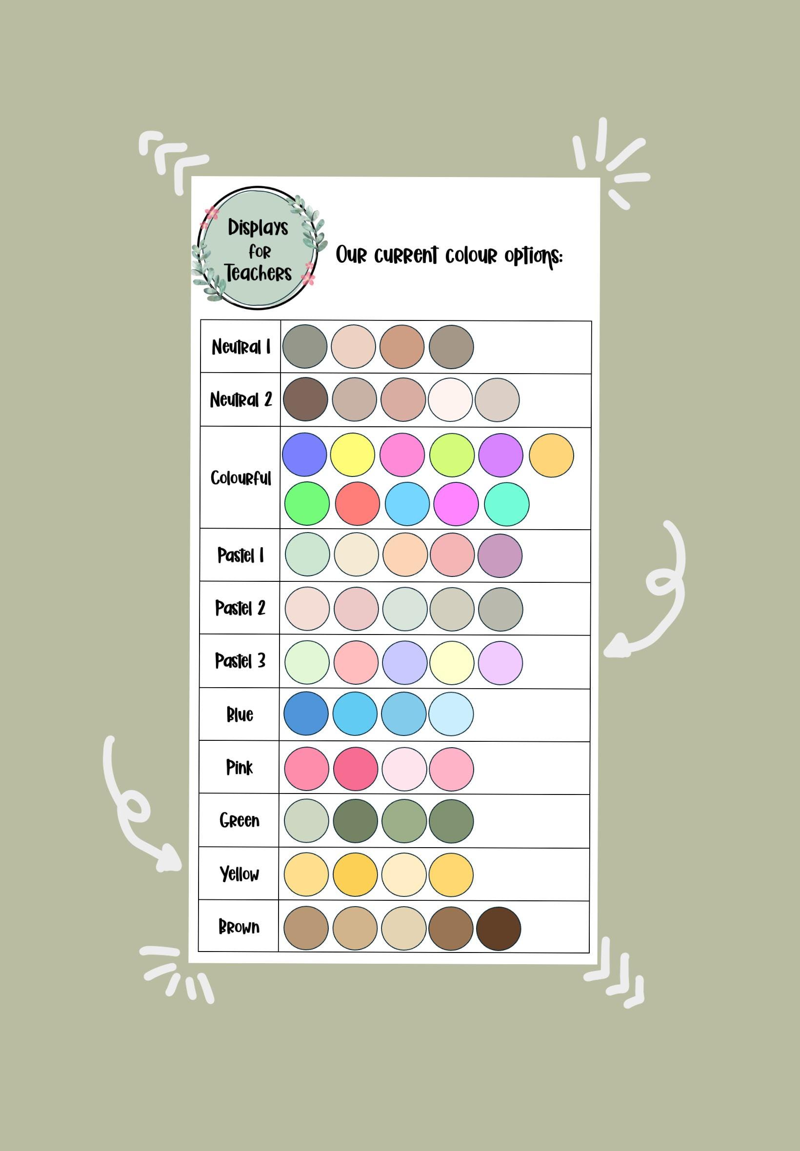 Classroom Display Titles - Polka Bunting *DIGITAL DOWNLOAD - Etsy UK