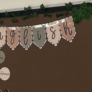 Classroom Display Titles - Polka Bunting *DIGITAL DOWNLOAD - Etsy UK