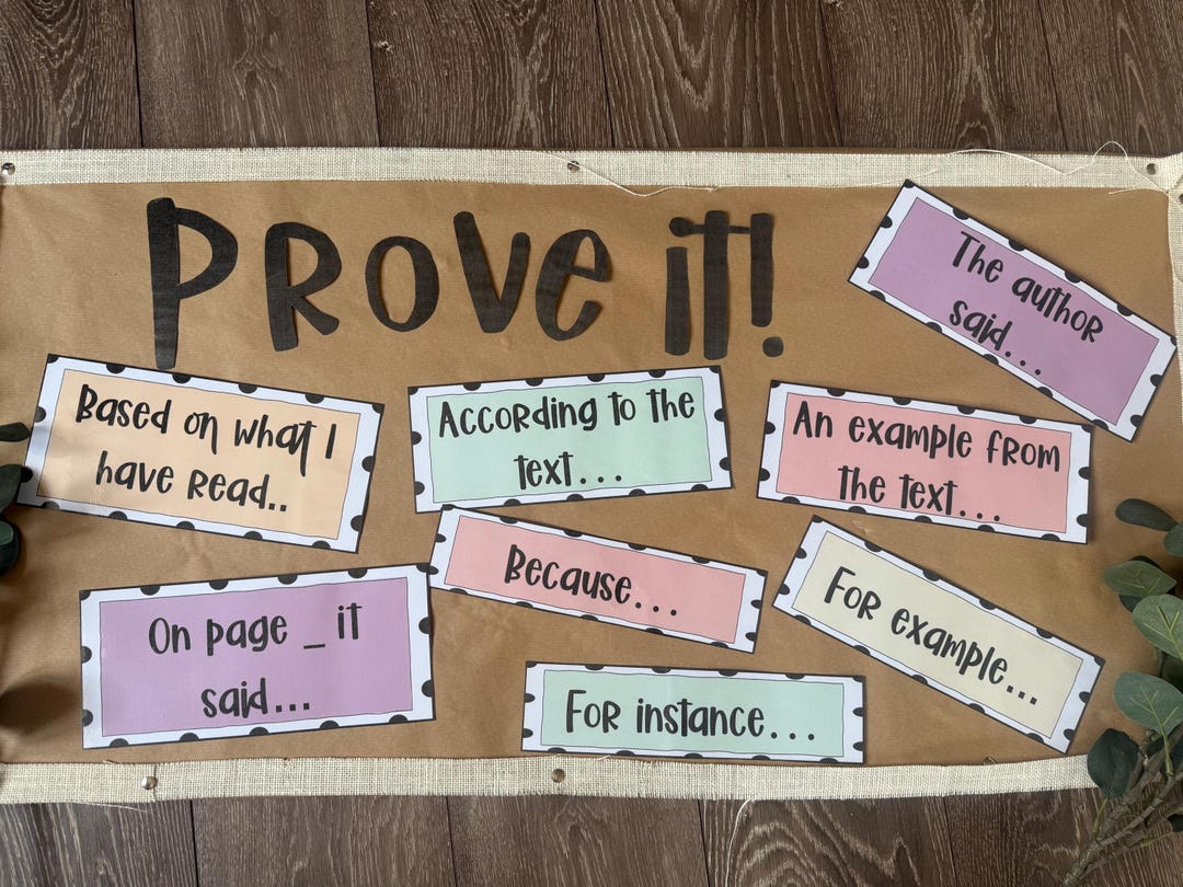 Prove It Reading Prompt Display *DIGITAL DOWNLOAD - Etsy
