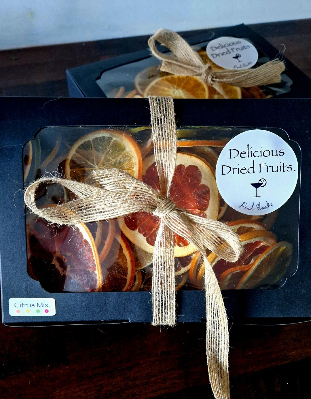 Dehydrated Mixed Citrus Wheels Deluxe Gift Box. Cocktail Fruits, Tea ...