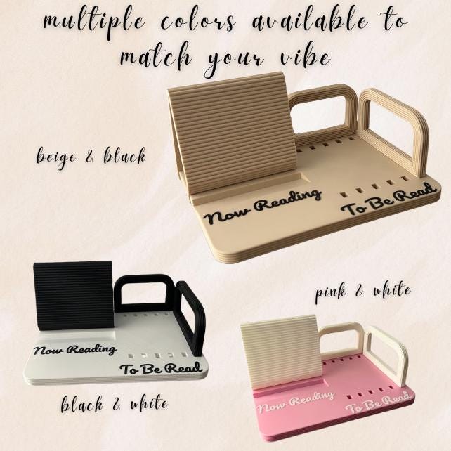 Book Holder Shelf Reading Decor Book Nook Stand Accessory Bookstander ...