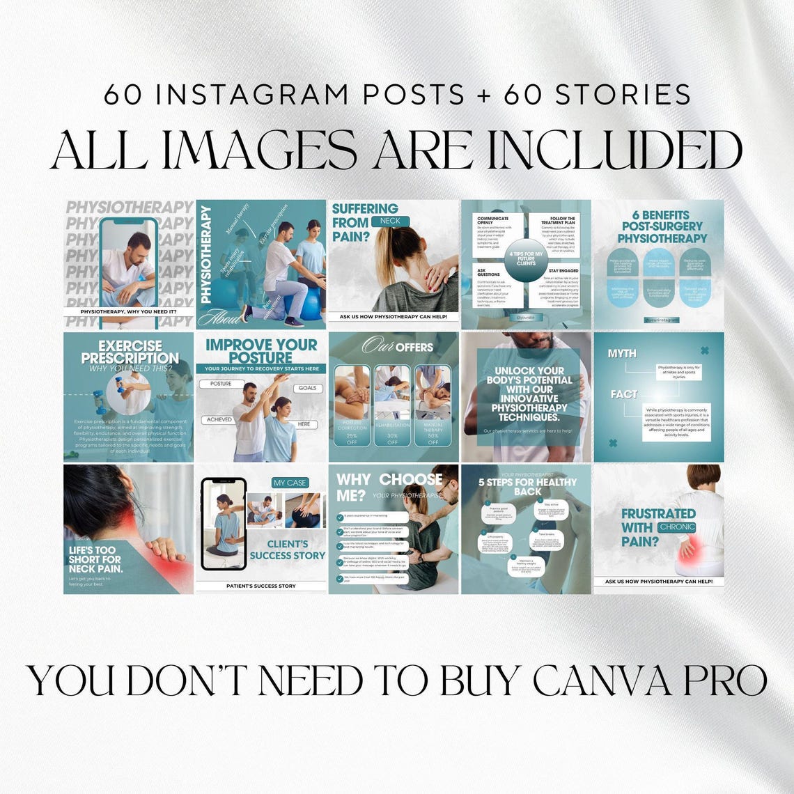Physical Therapy Instagram Templates, Social Media Post for ...