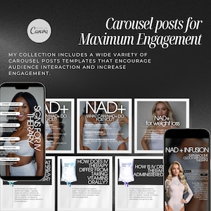 NAD+ Instagram Post, Nad+ Therapy Social Templates, Nad Flyers, IV ...