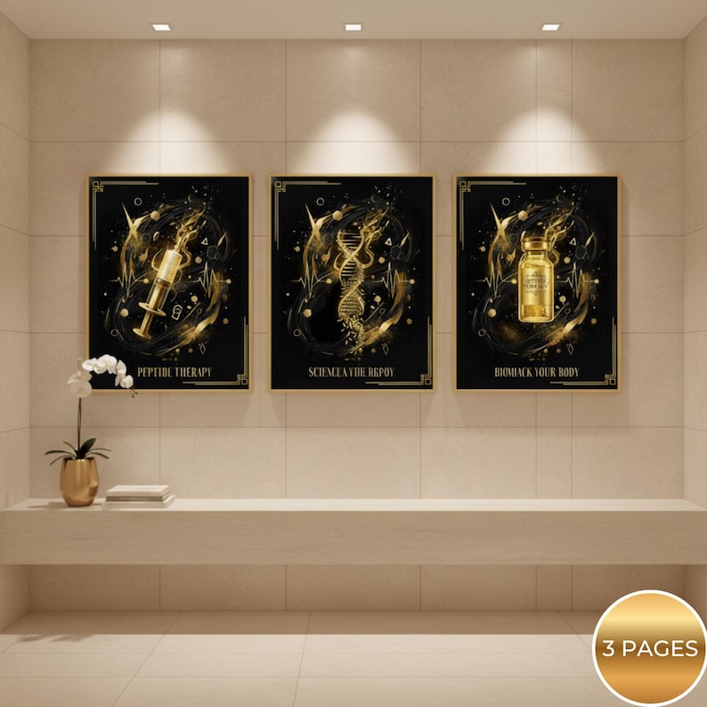 Peptide Therapy Wall Art, Peptide Posters, Peptide Therapy Posters ...