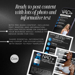 NAD+ Instagram Post, Nad+ Therapy Social Templates, Nad Flyers, IV ...
