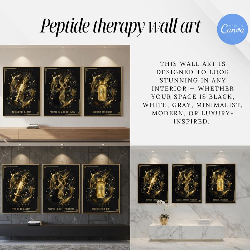 Peptide Therapy Wall Art, Peptide Posters, Peptide Therapy Posters ...