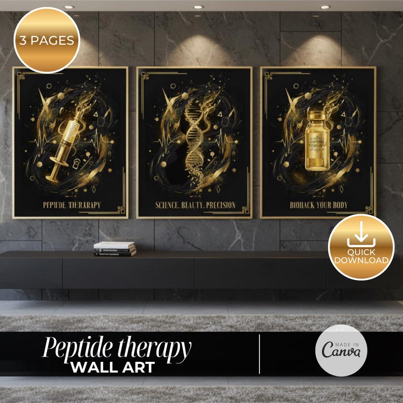 Peptide Therapy Wall Art, Peptide Posters, Peptide Therapy Posters ...
