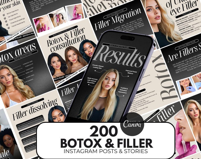 Lip Filler & Botox Instagram Templates, Nurse Injector Instagram Posts ...