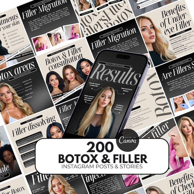 Lip Filler & Botox Instagram Templates, Nurse Injector Instagram Posts ...