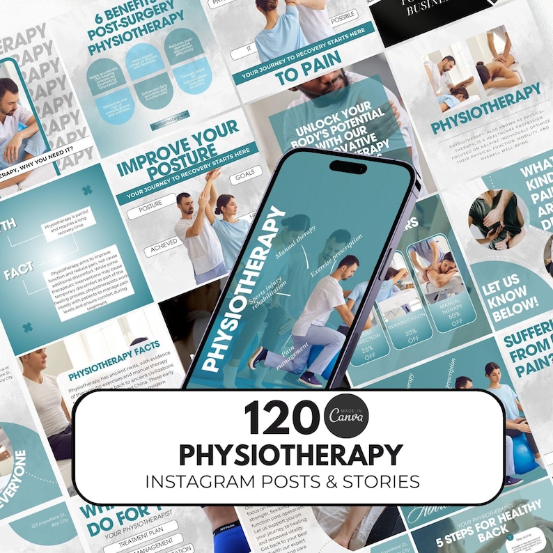 Physical Therapy Instagram Templates, Social Media Post for ...