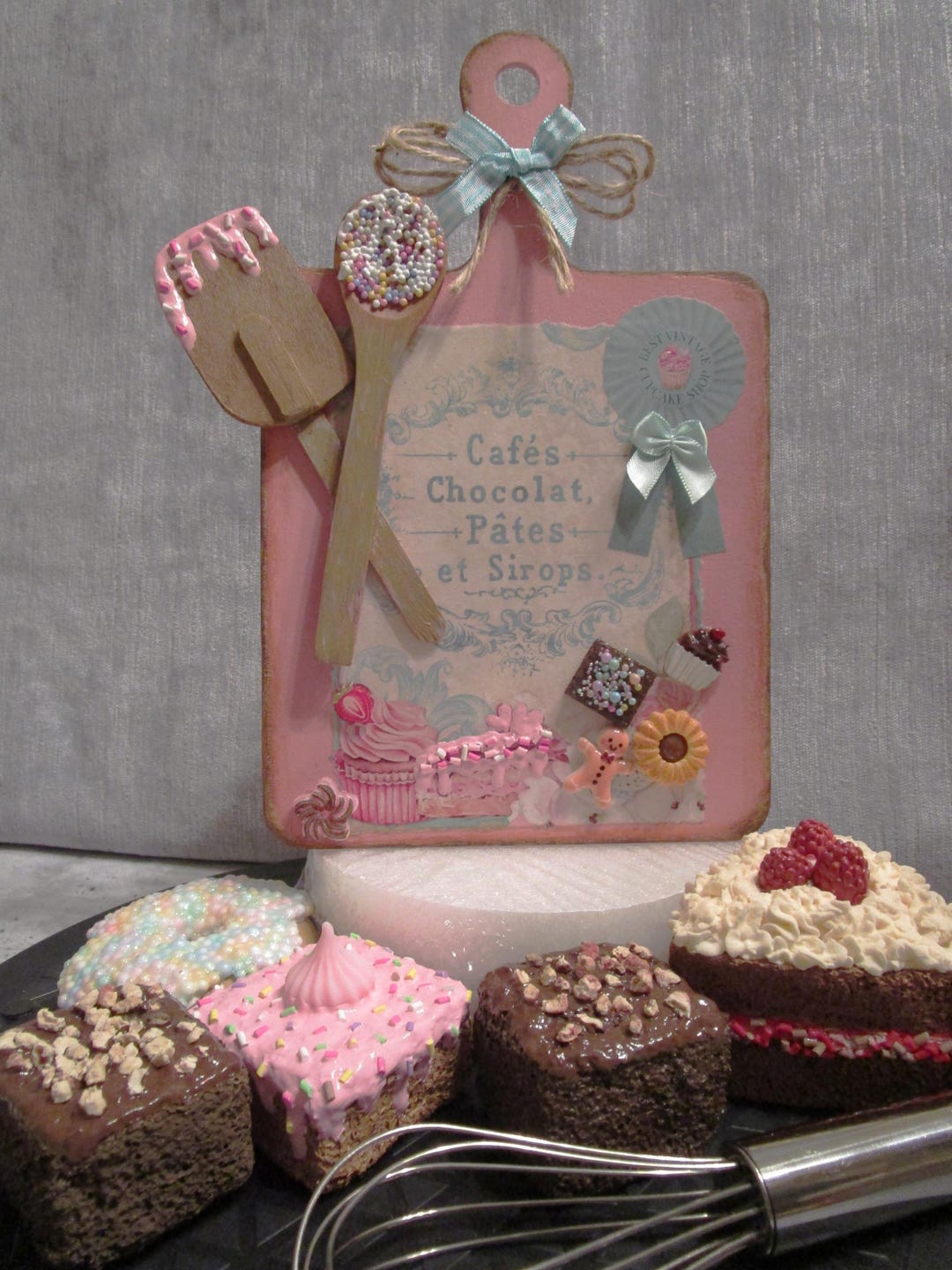 Baking Board, Fake Bake Decor, Tiered Trays, Sweets Display Decor. - Etsy