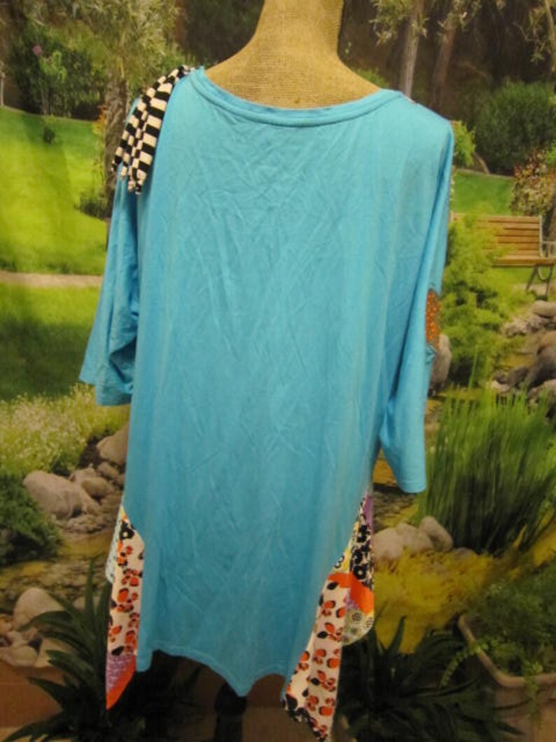 Love Upcycled Top Reconstructed Boho Patchwork Unique Top - Etsy