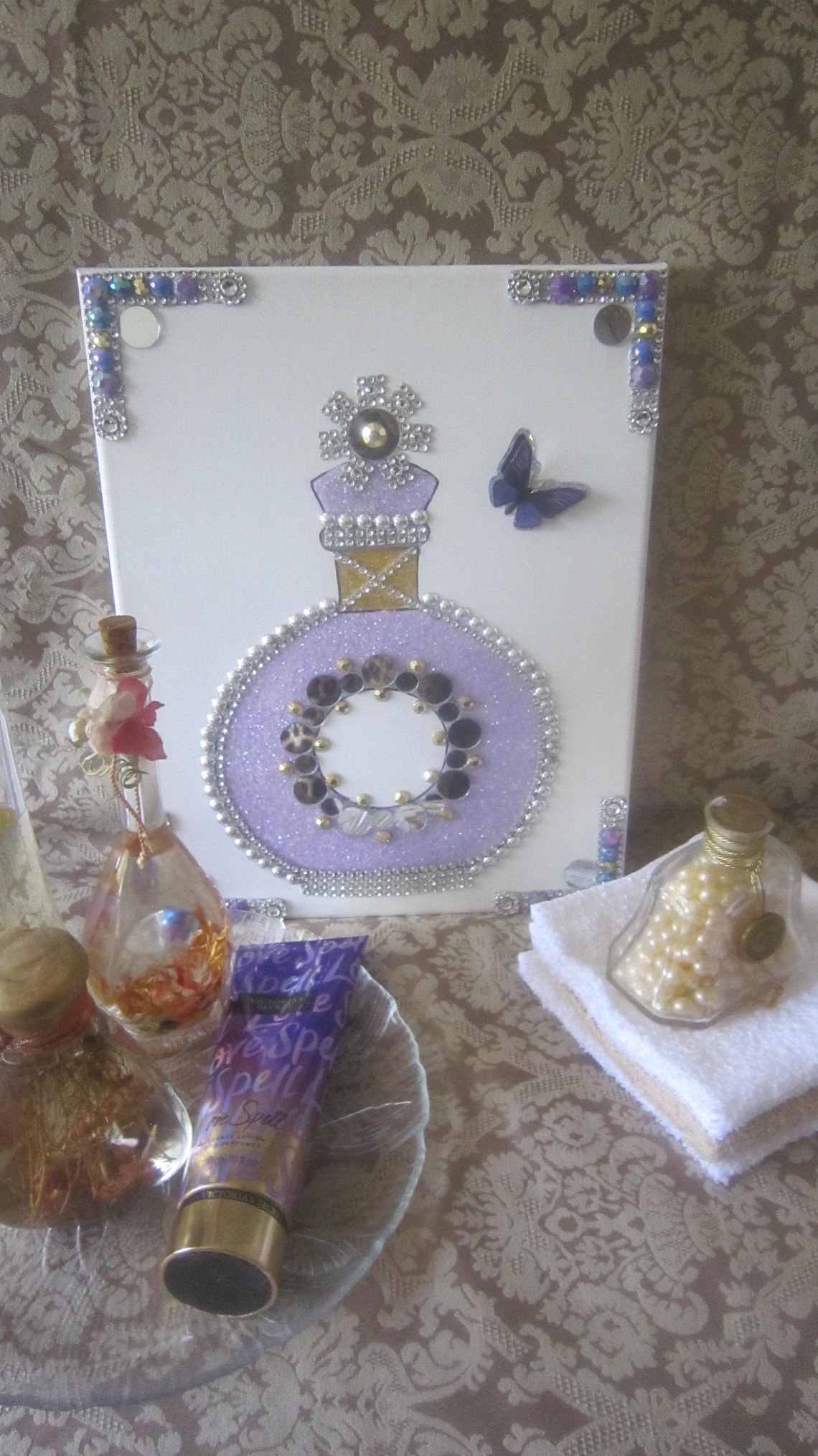 Perfume Bottle Canvas Hand Painted Wall Art Canvas 3d - Etsy