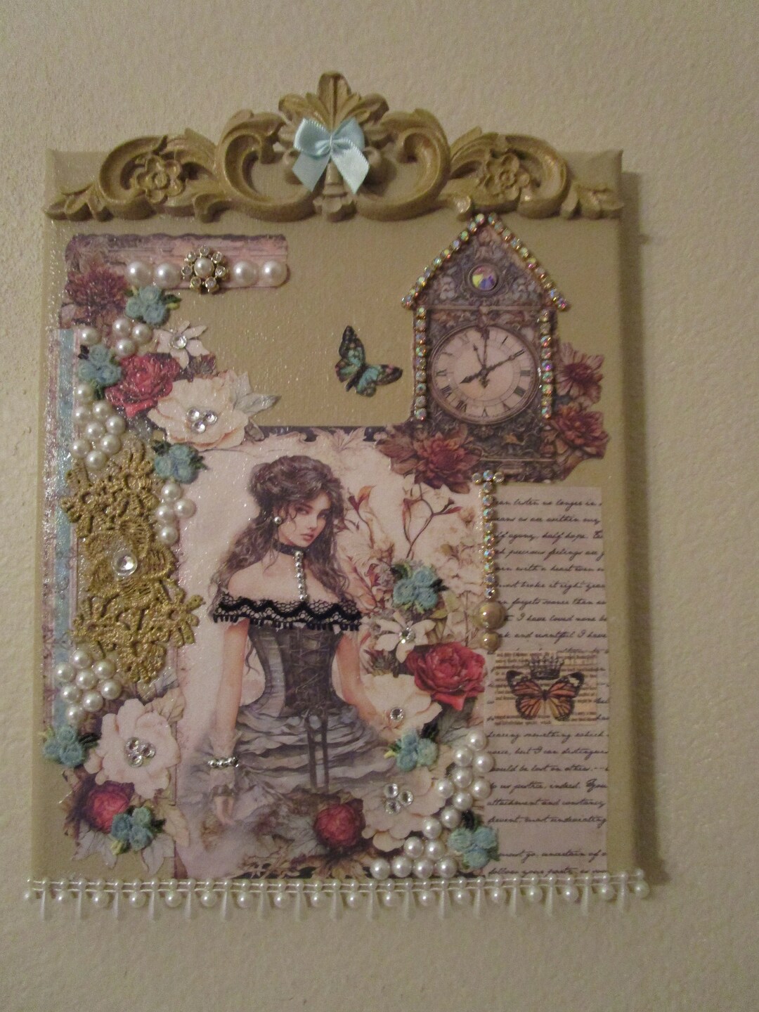 TIME is PRICELESS, Collage Art, Canvas 3D Art. - Etsy