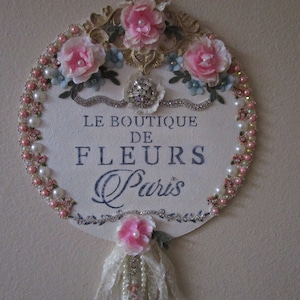 Shabby Chic Wooden Hanging Sign, PARIS Sign, French Sign, Home Decor ...