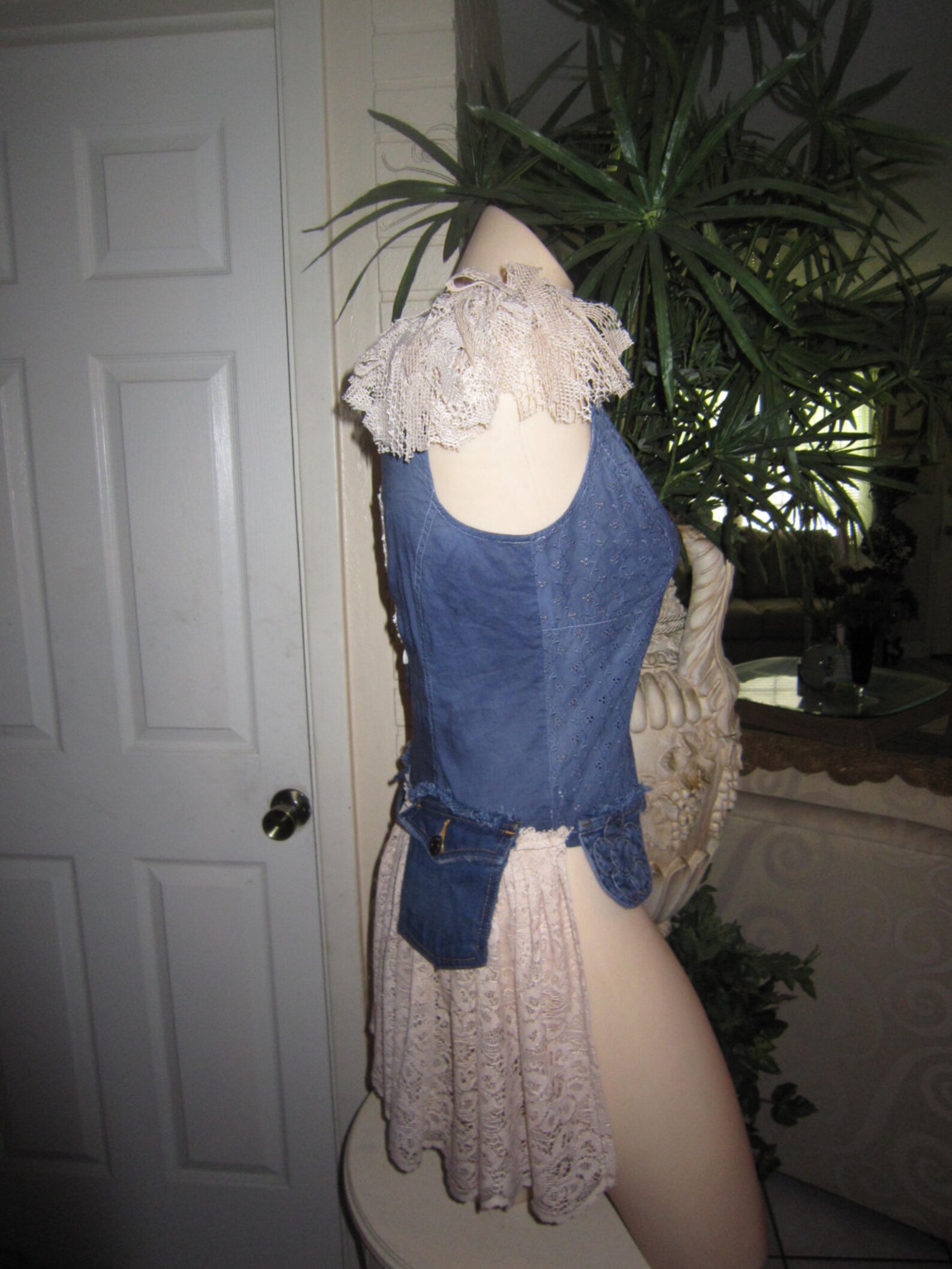 Bustle Tye Dyed Top Recycled Top Tattered Top Recycled - Etsy