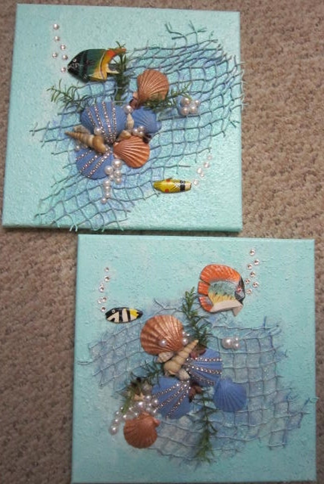 Aquarium Glam Theme Canvas, Fish Theme, Marine, Tropical, - Etsy