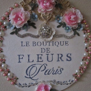 Shabby Chic Wooden Hanging Sign, PARIS Sign, French Sign, Home Decor ...