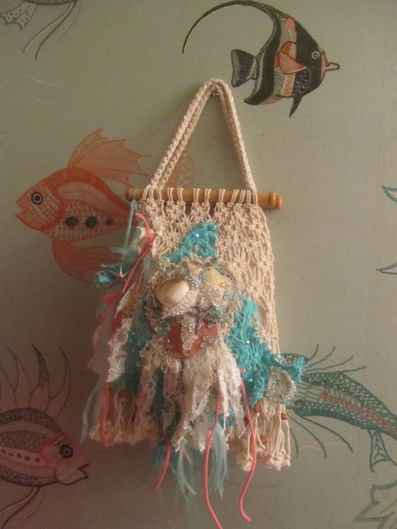 Macrame Boho Beach Bag Wedding Bag Sea Shell Wedding Bag - Etsy