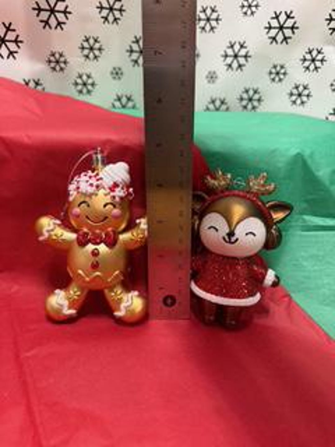 Personalized Plastic Gingerbread Man or Reindeer Ornament - Etsy
