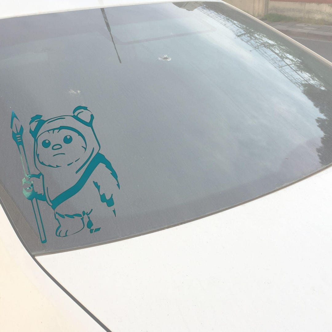 Ewok Star Wars Themed Car Decal for Windows, Gas Tank, Laptop, Water ...